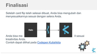 CSS Eksperimen - 04-3 Elemen Card Flip | PPTX