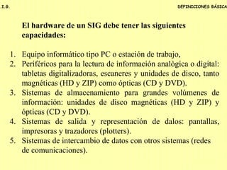 ELEMENTOS BASICOS PARA UN SIG | PDF