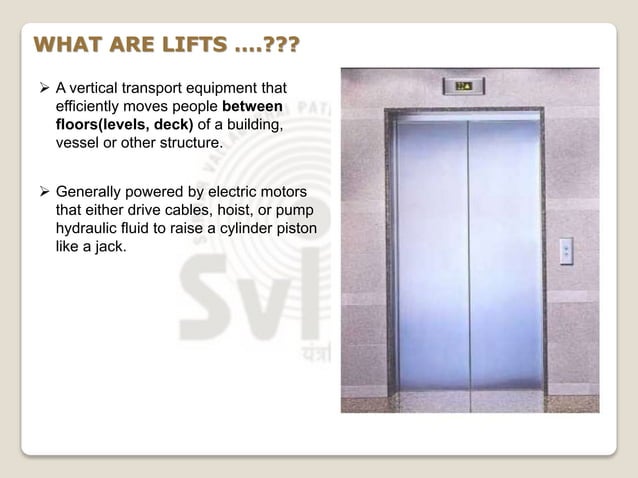 ELEVATORS | PPTX