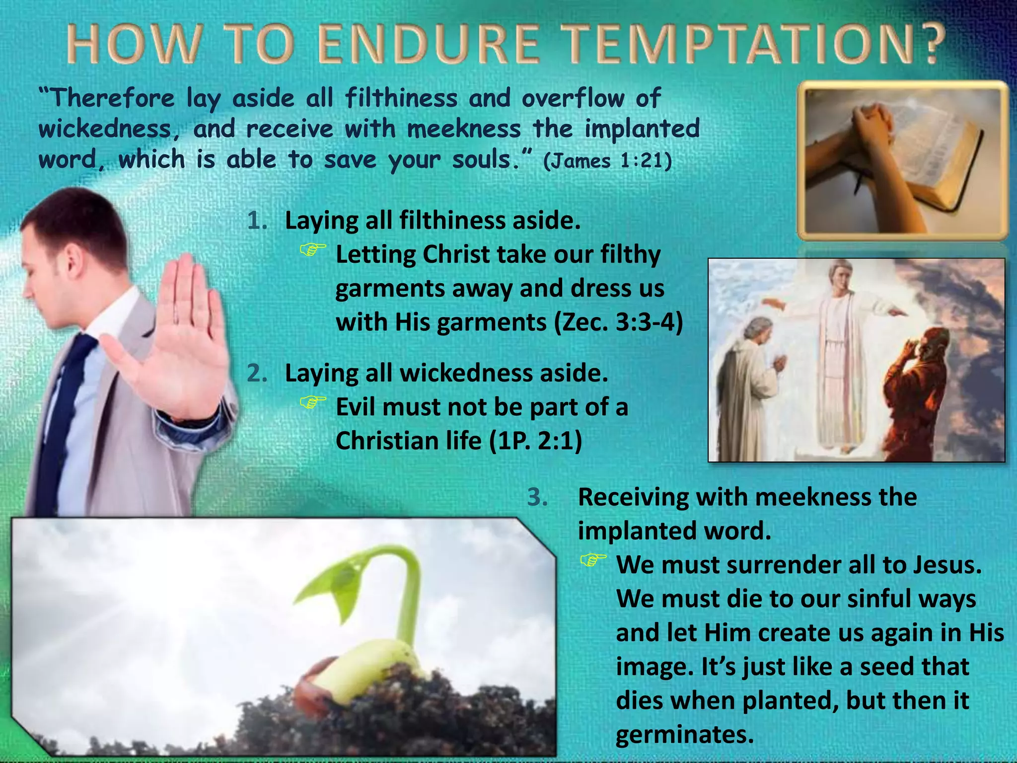 03 enduring temptation | PPTX | Christianity | Religion & Spirituality