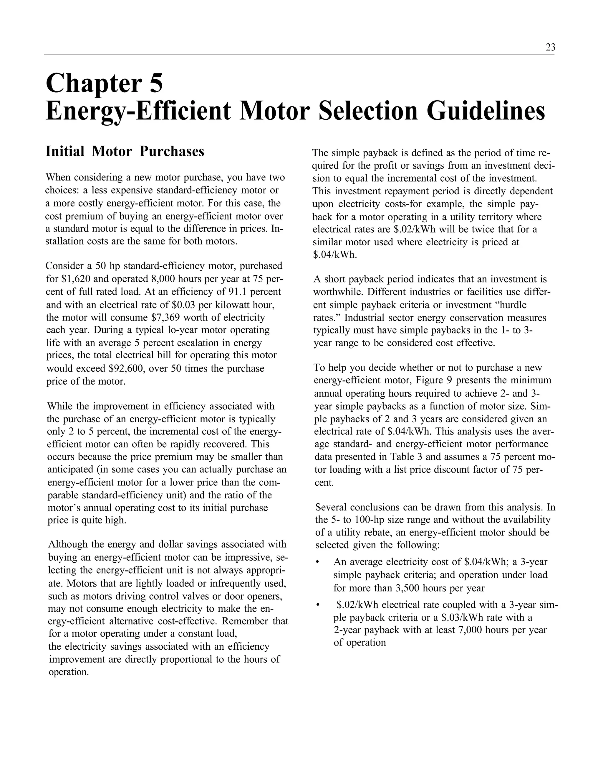 03 energy efficient electric motor selection handbook | PDF
