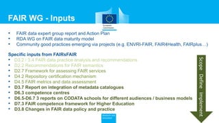 FAIR Working Group | PPT