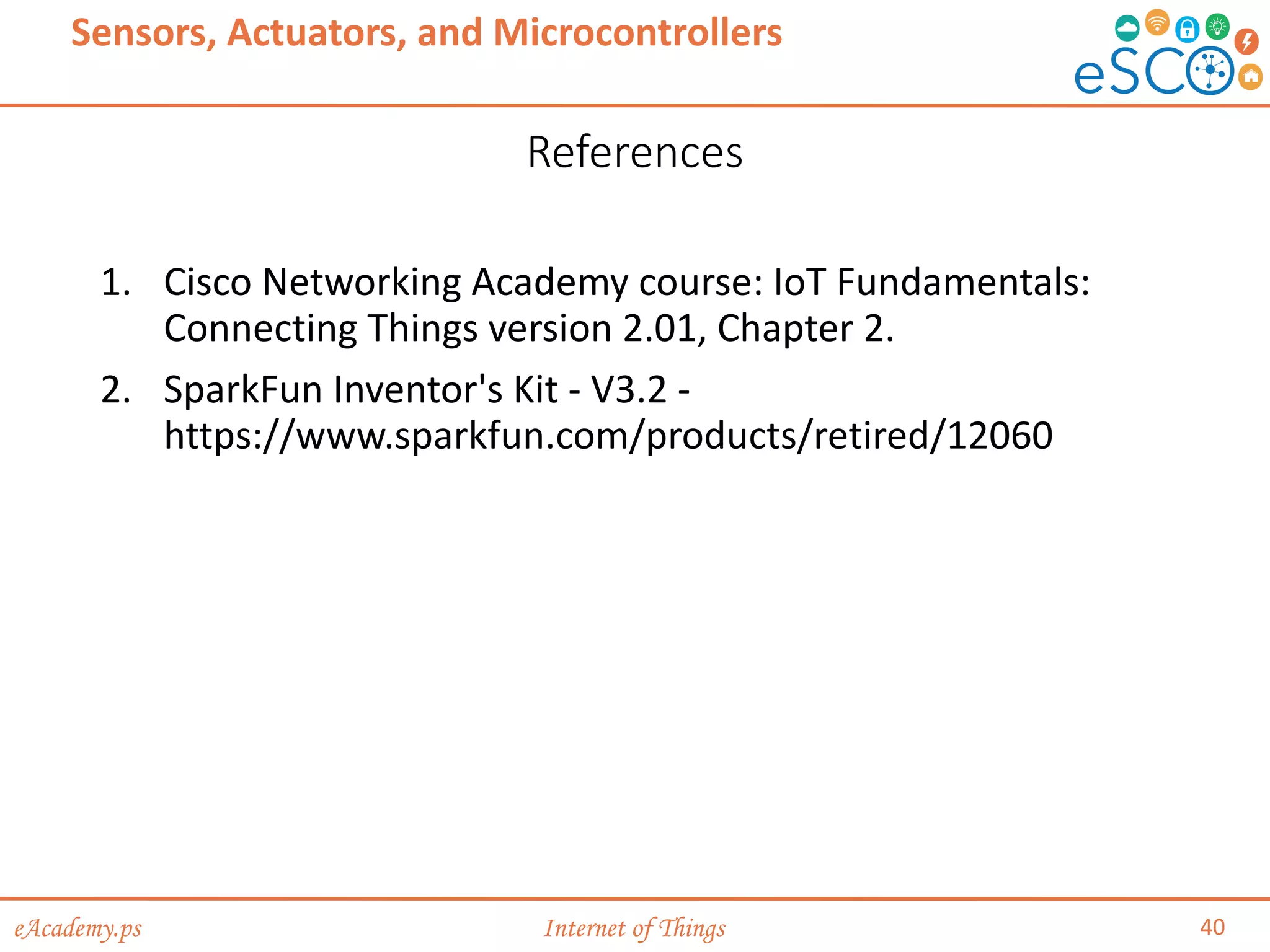 Chp3 Sensors Actuators And Microcontroller Ppt