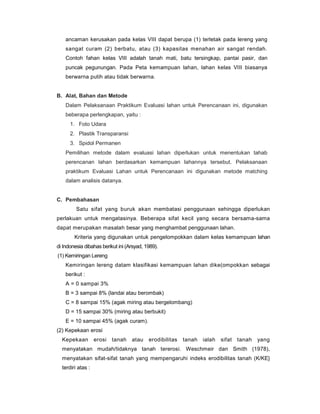 03 evaluasi kemampuan_lahan | PDF