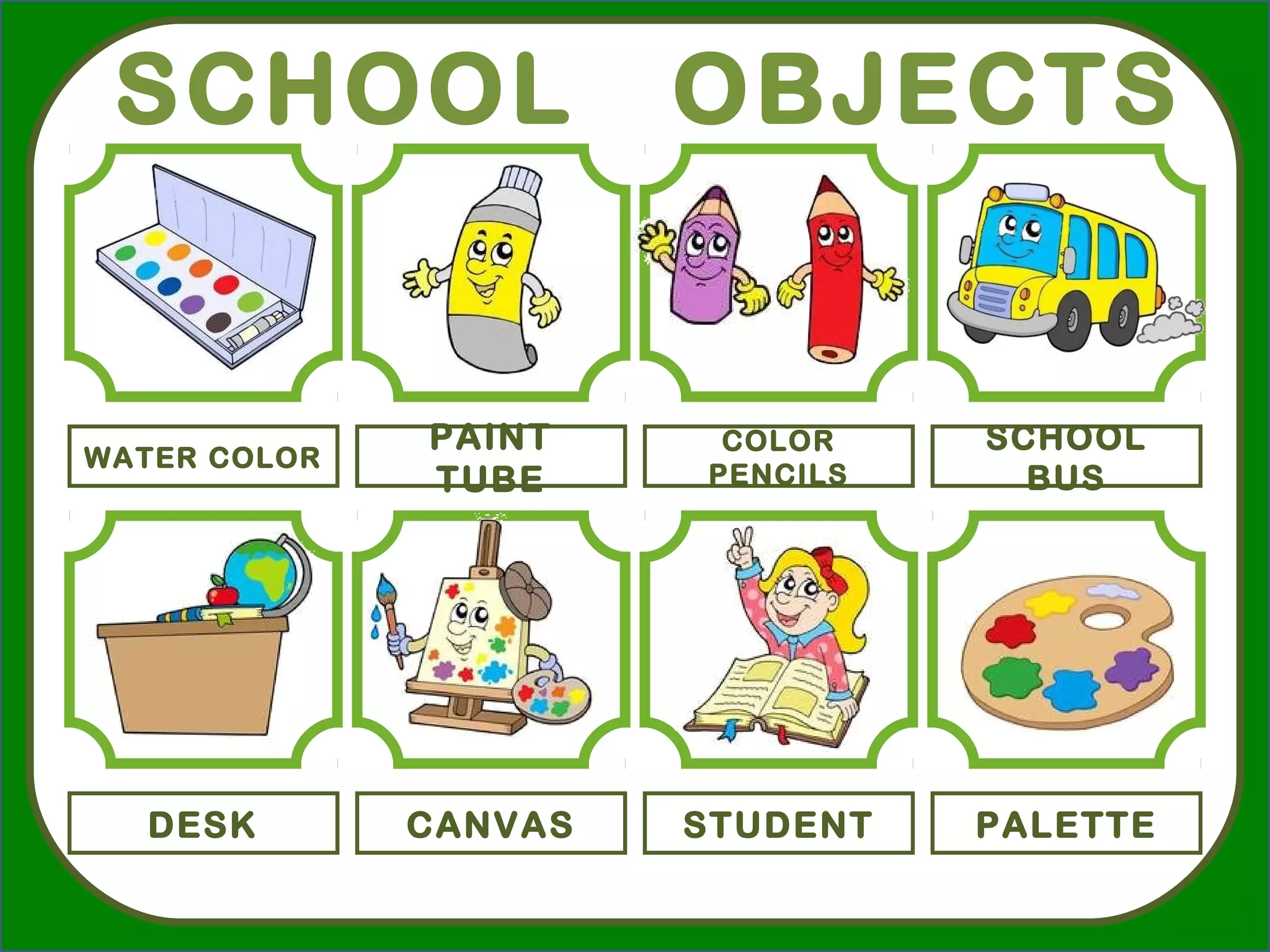 Classroom objects | PPT