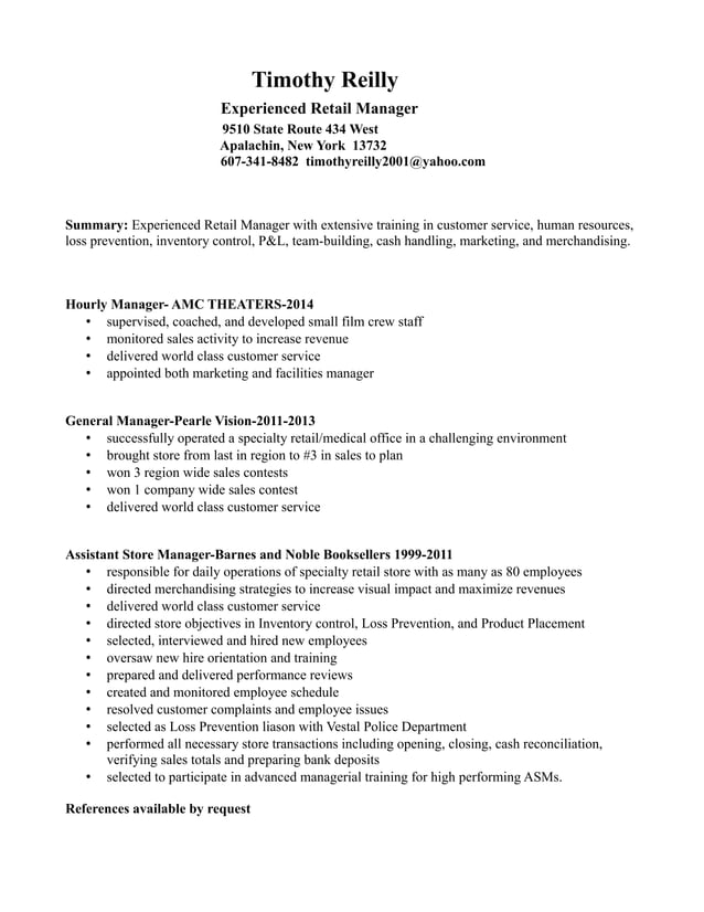 timothyreillyresume | PDF