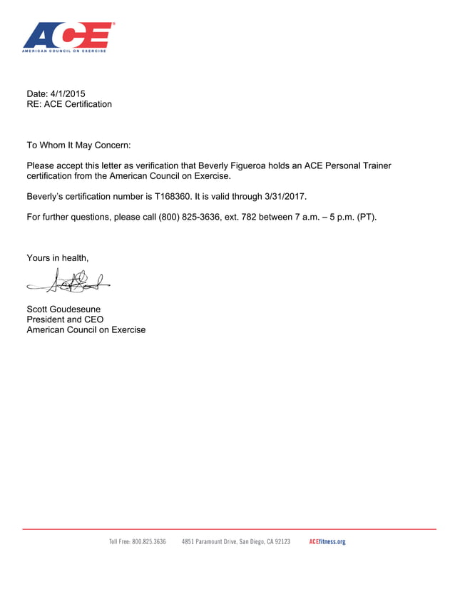 ACE-CPTCertification-Letter-2015 | PDF