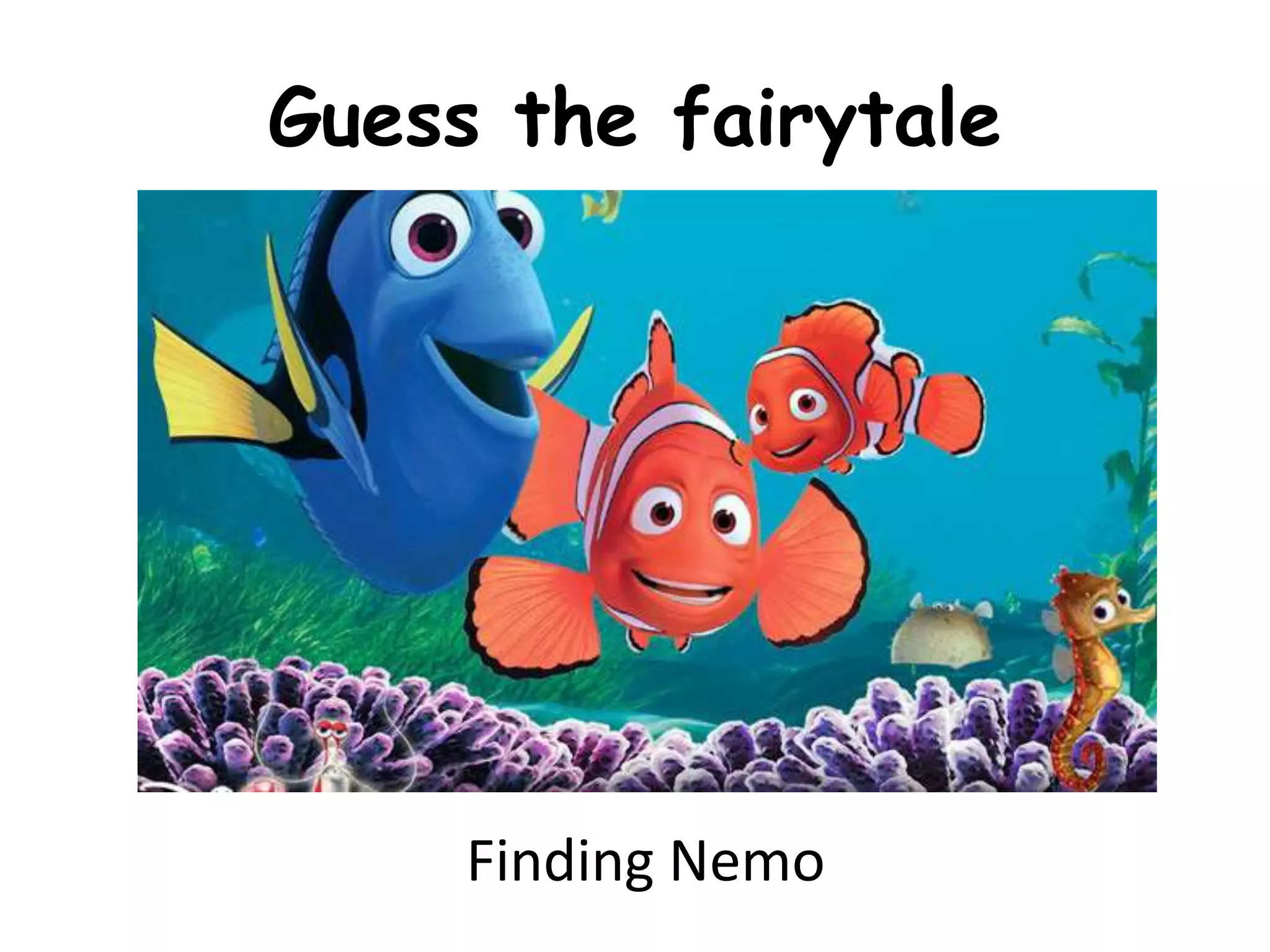 Fairy tales: Guessing game | PPTX