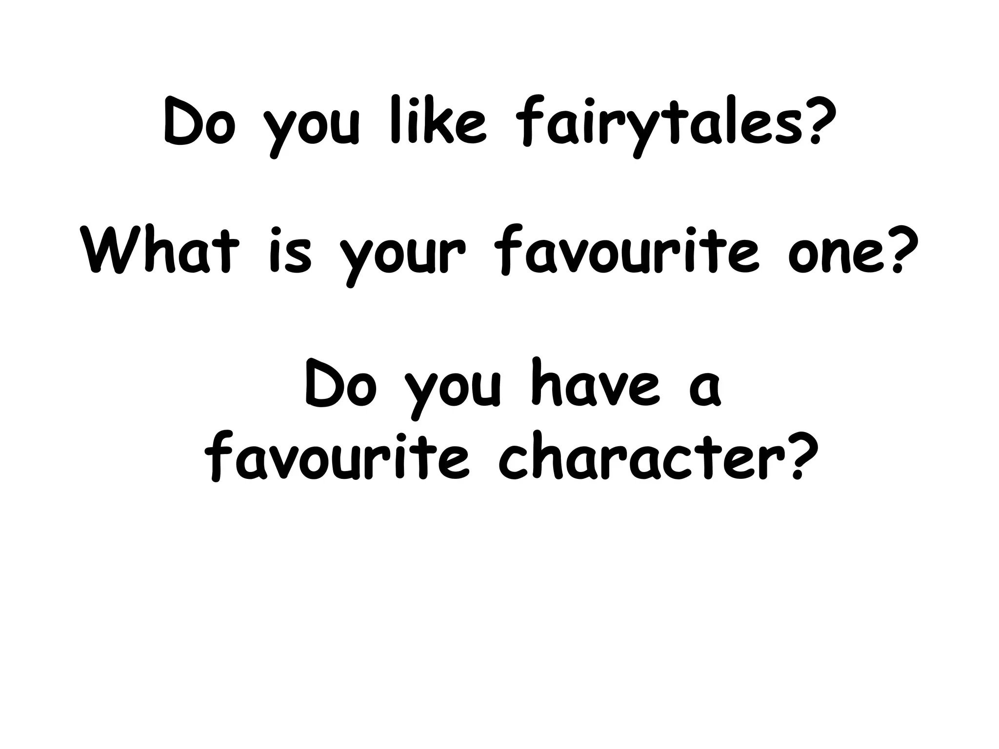 Fairy tales: Guessing game | PPTX