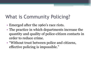 Community Policing Presentation | PPTX