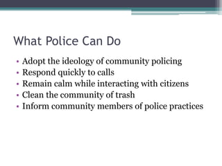 Community Policing Presentation | PPTX