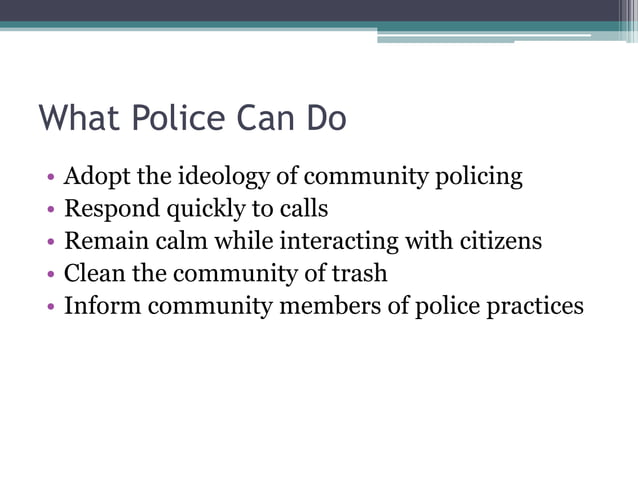 Community Policing Presentation | PPTX