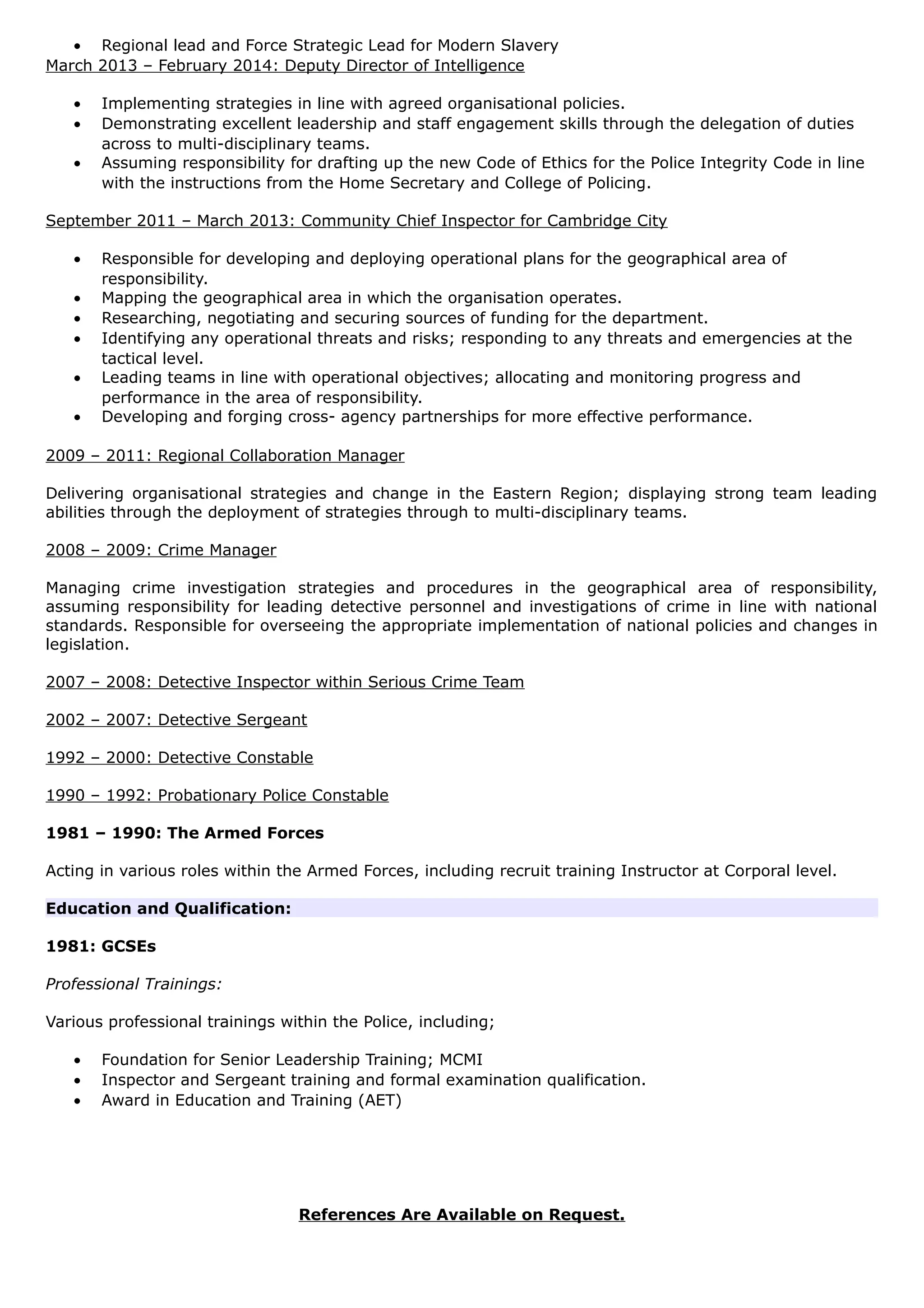 Dave Sargent CV v2 | PDF