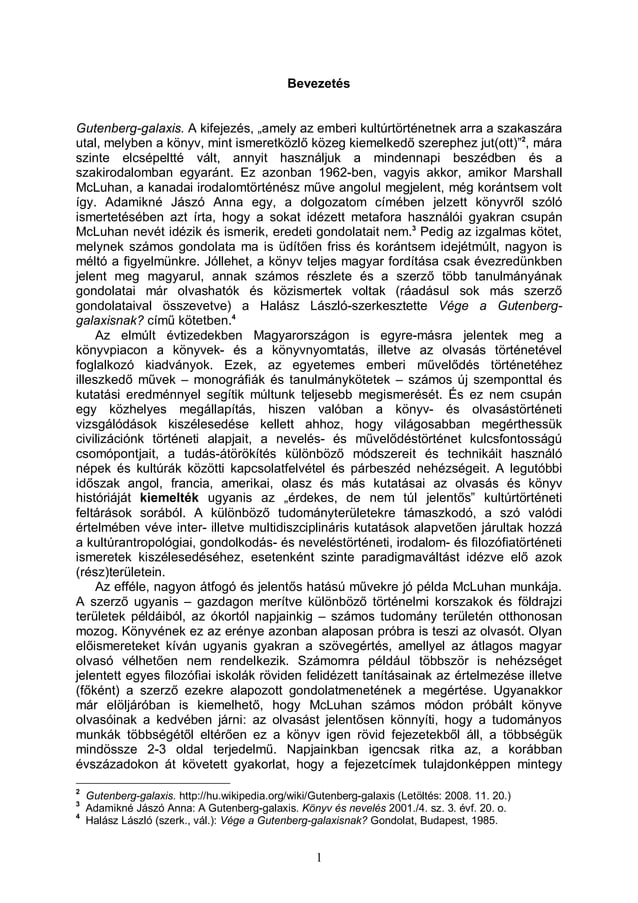 Ambrus Attila József: A Gutenberg-galaxis | PDF