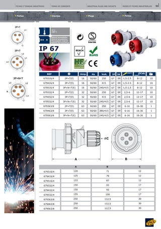 03 Fichas e tomadas industriais- Tomas y clavijas industriales - Industrial plugs and socket ...