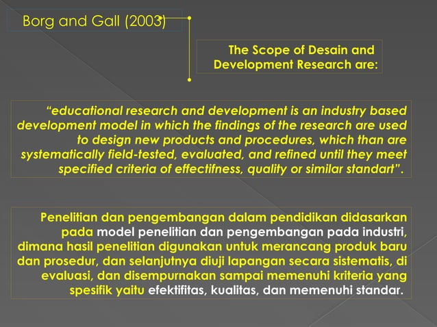 metode penelitian dan pemgembangan (Research and Development) | PPTX