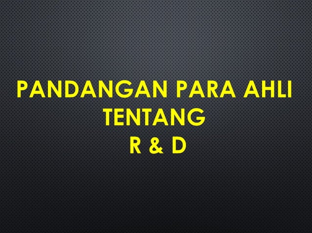 metode penelitian dan pemgembangan (Research and Development) | PPTX