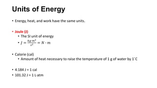 First Law of Thermodynamics | PPTX