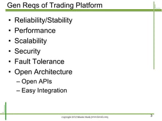 Fixed Income Trading Platform Architecture | PPT