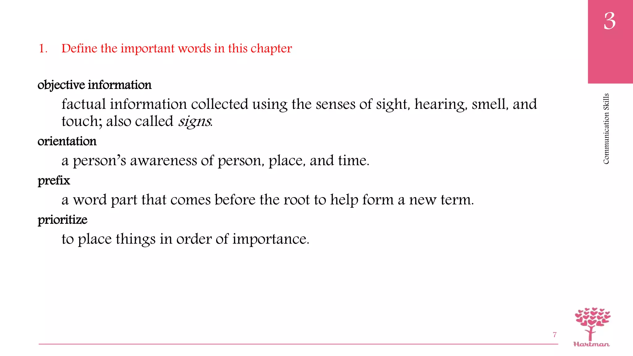 Chapter 3 - Communication Skills | PPTX | First Aid | Injuries