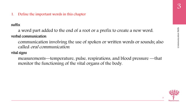 Chapter 3 - Communication Skills | PPTX | First Aid | Injuries