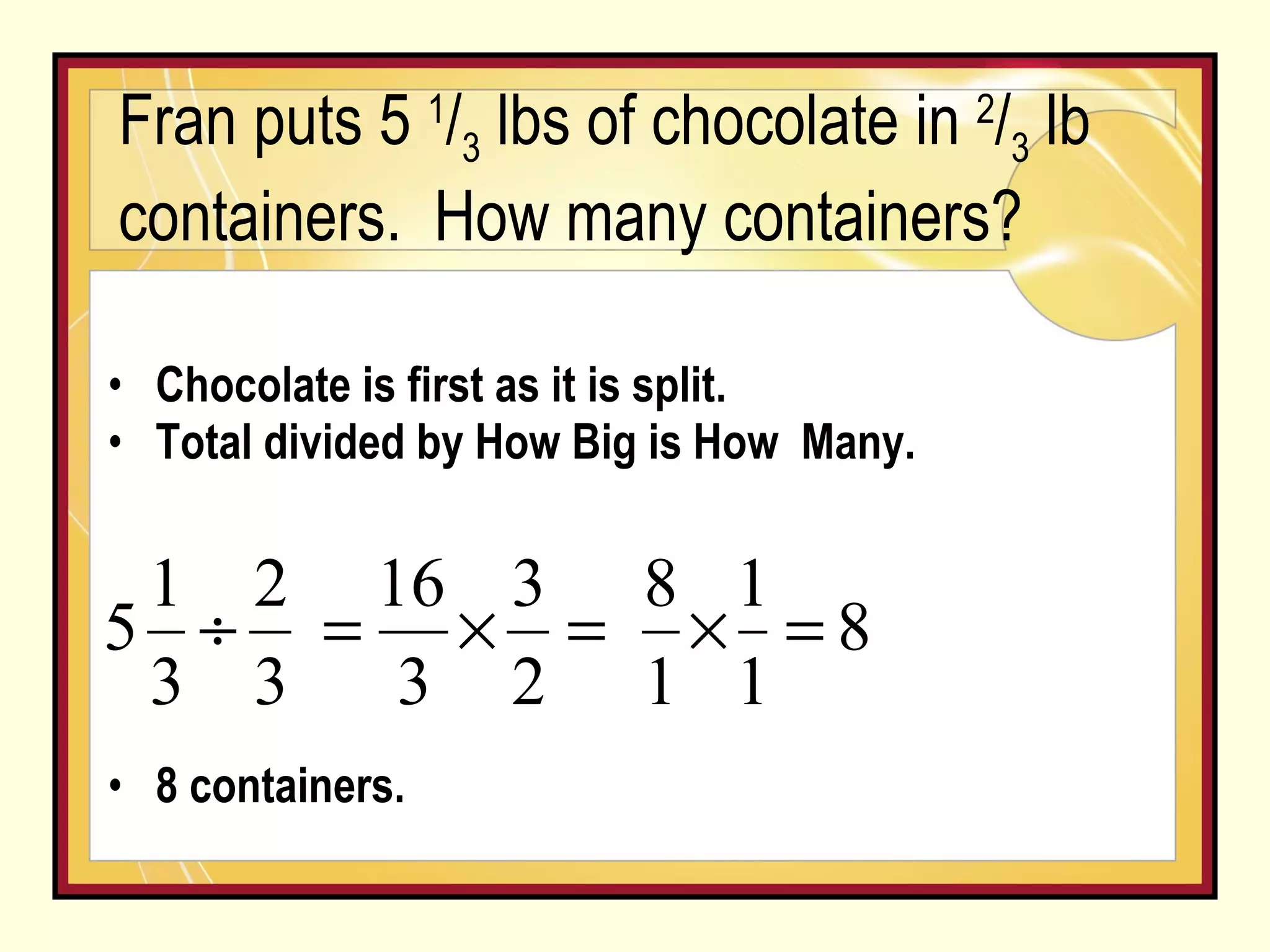 Dividing fractions and Mixed numbers! | PPT