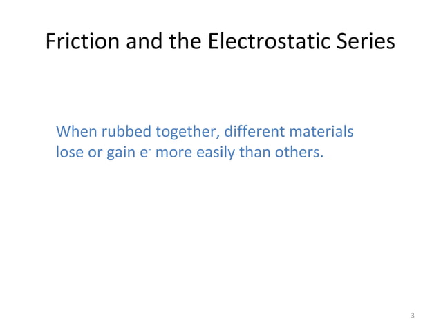 03 friction and electrostatic series | PPT