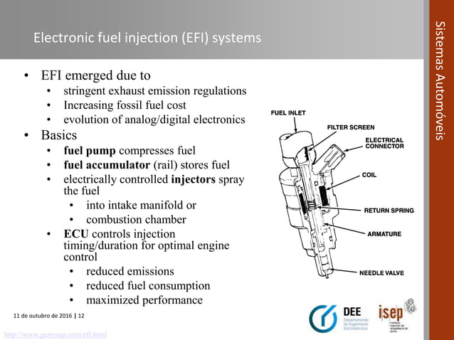 Automotive Systems course (Module 03) - Fuel Systems in Spark Ignition ...
