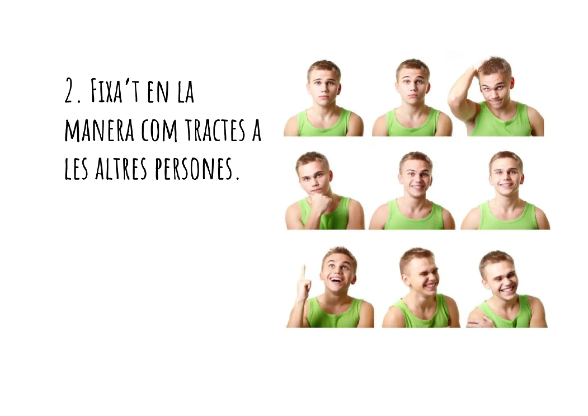 Imatges d'inici sobre actituds que cal tenir | PDF