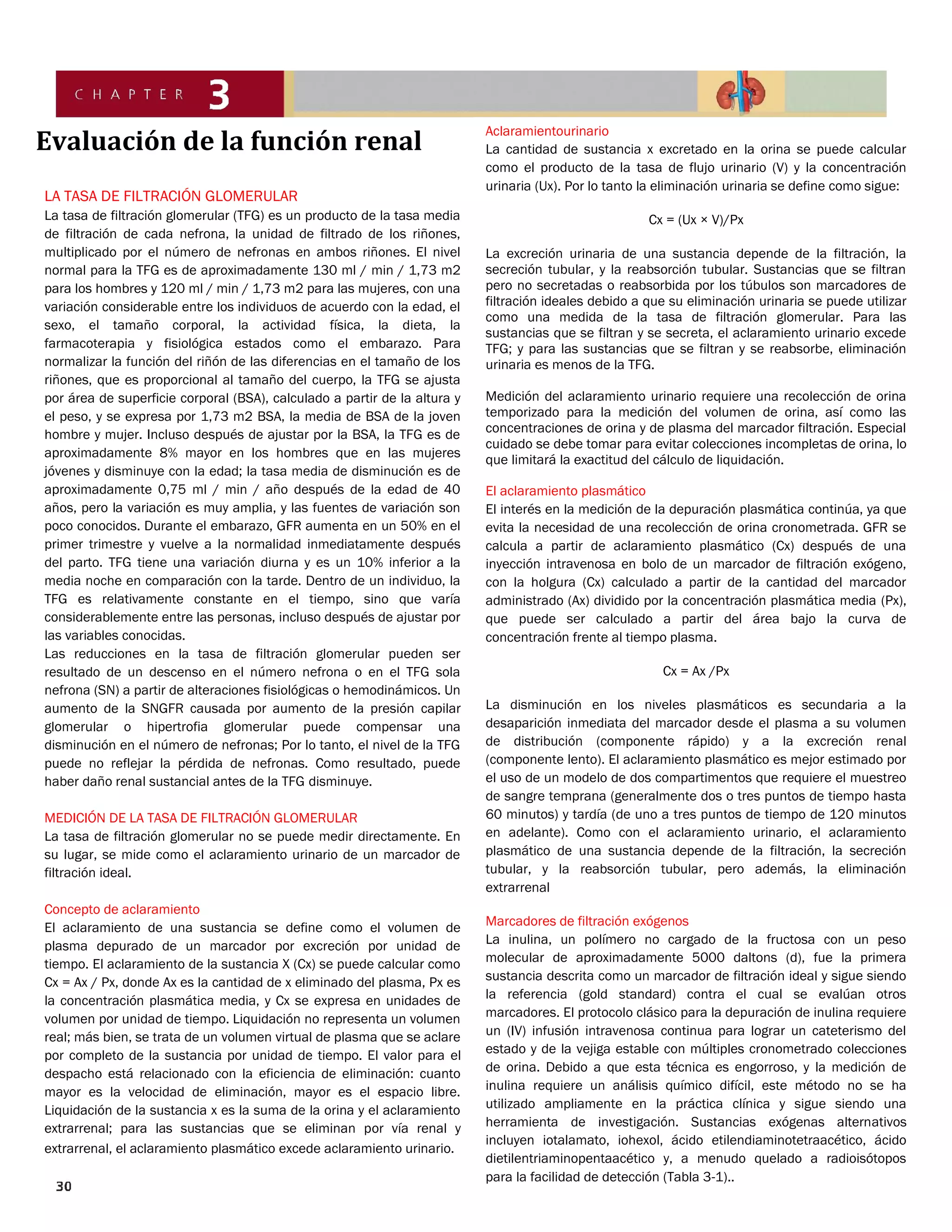 Cap 03 funcion renal Comprehensive clinical nephrology | PDF