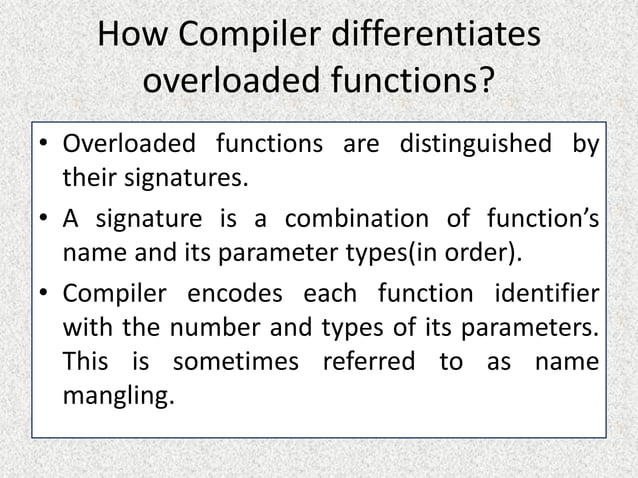 03 function overloading | PDF | Programming Languages | Computing