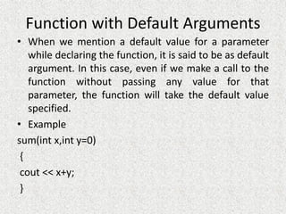 03 function overloading | PPT