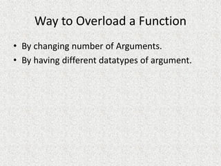 03 function overloading | PPT