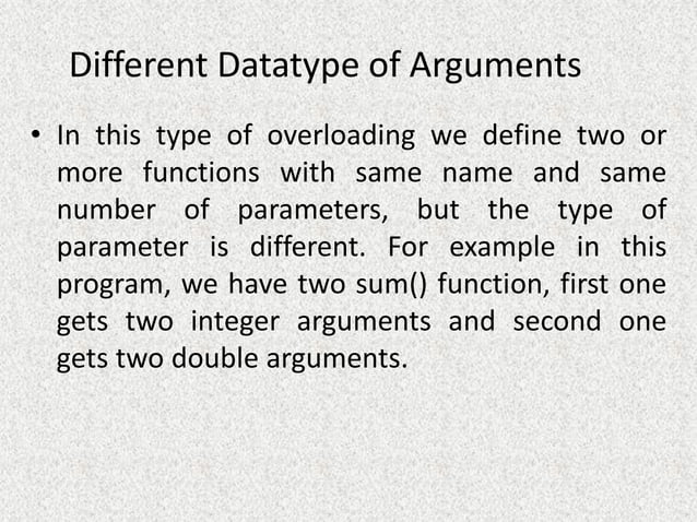 03 function overloading | PDF | Programming Languages | Computing