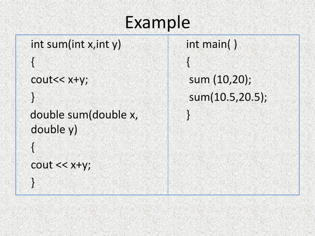 03 function overloading | PDF | Programming Languages | Computing