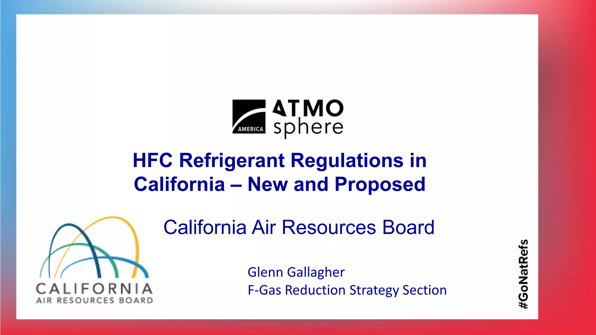 Glenn Gallagher, California Air Resources Board (CARB) | PPT