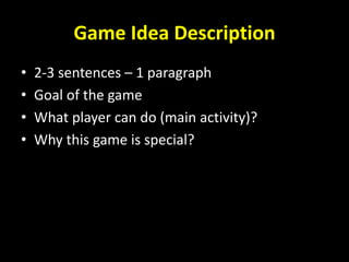 Game Idea | PPT