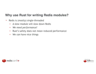 Writing Redis Modules In Rust: Gavrie Philipson | PPT