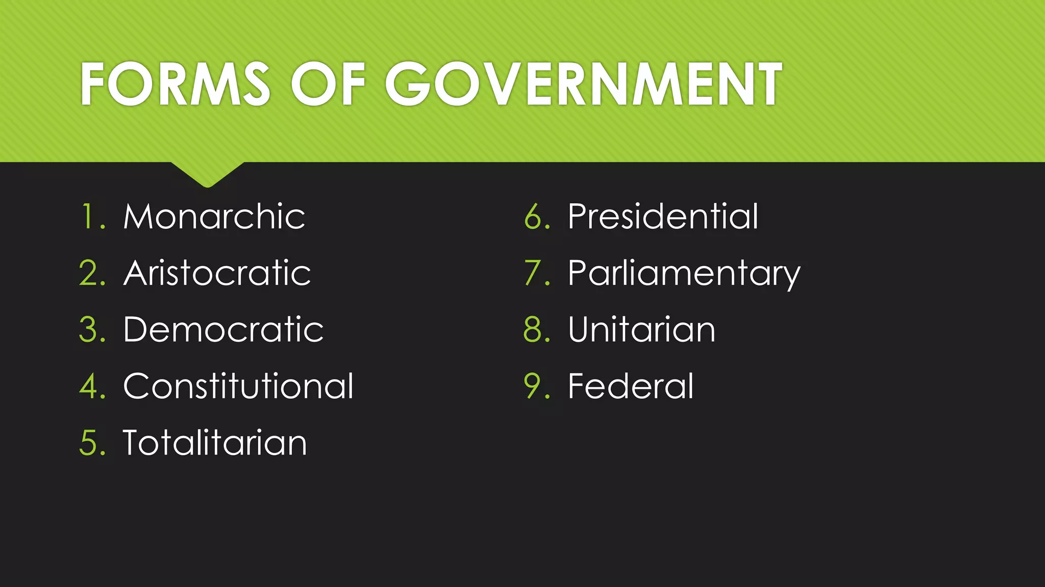 Government: Definition and Forms | PDF