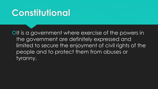 Government: Definition and Forms | PDF