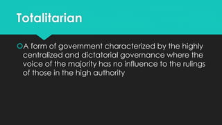 Government: Definition and Forms | PDF