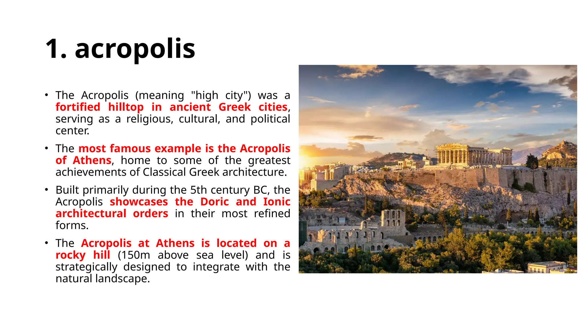 Greek Architecture - Greek Iconic Buildings | PPTX
