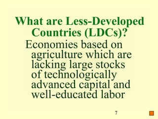 03 growth and the less-developed countries | PPT