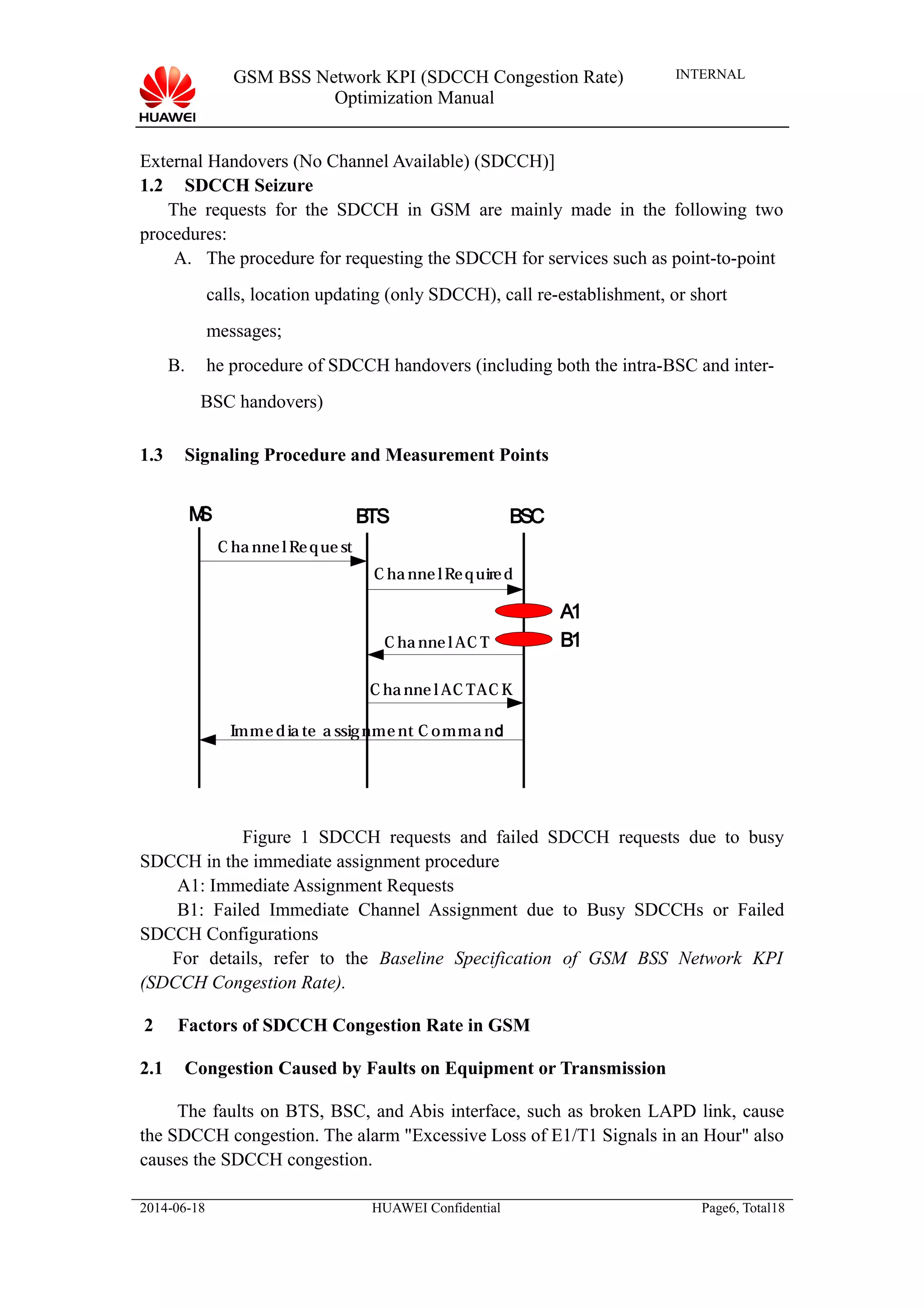 03 gsm bss network kpi (sdcch congestion rate) optimization manual | DOC