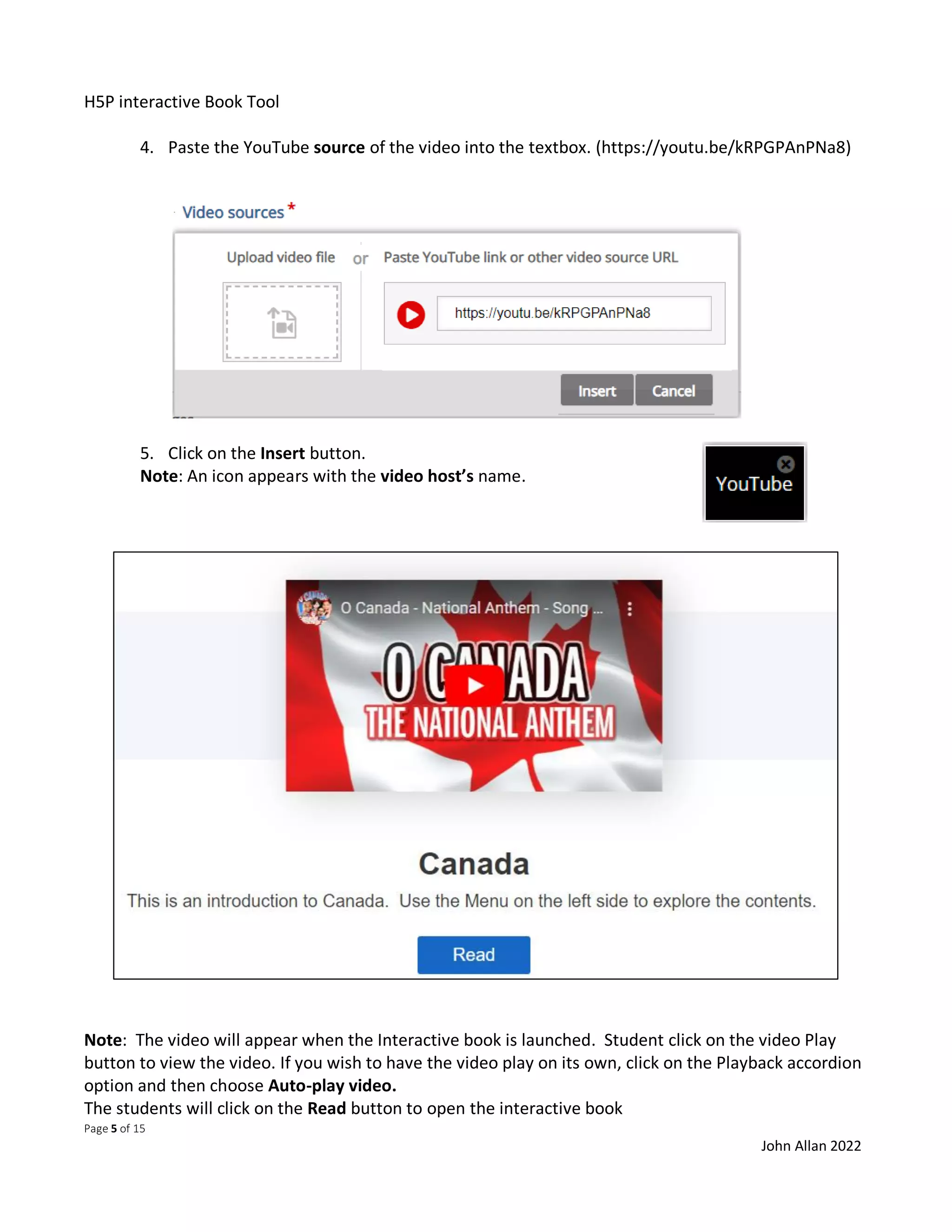 H5P Interactive Book Overview | PDF