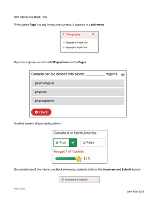 H5P Interactive Book Overview | PDF