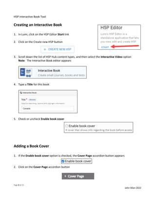 H5P Interactive Book Overview | PDF