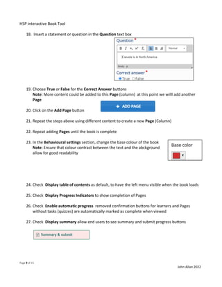 H5P Interactive Book Overview | PDF