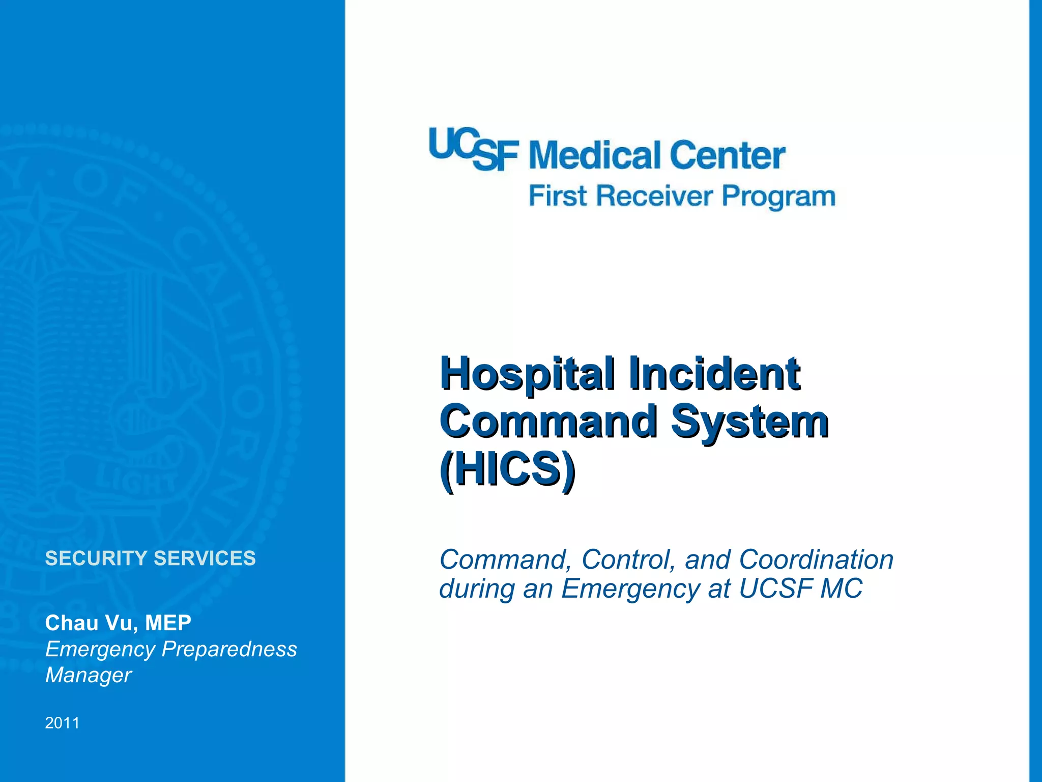 03 hics training first receiver | PPT