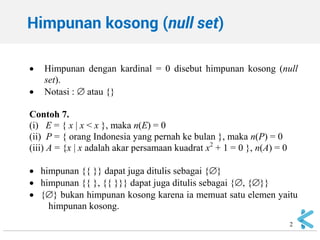 Matematika Diskrit - 03 himpunan - 02 | PPT